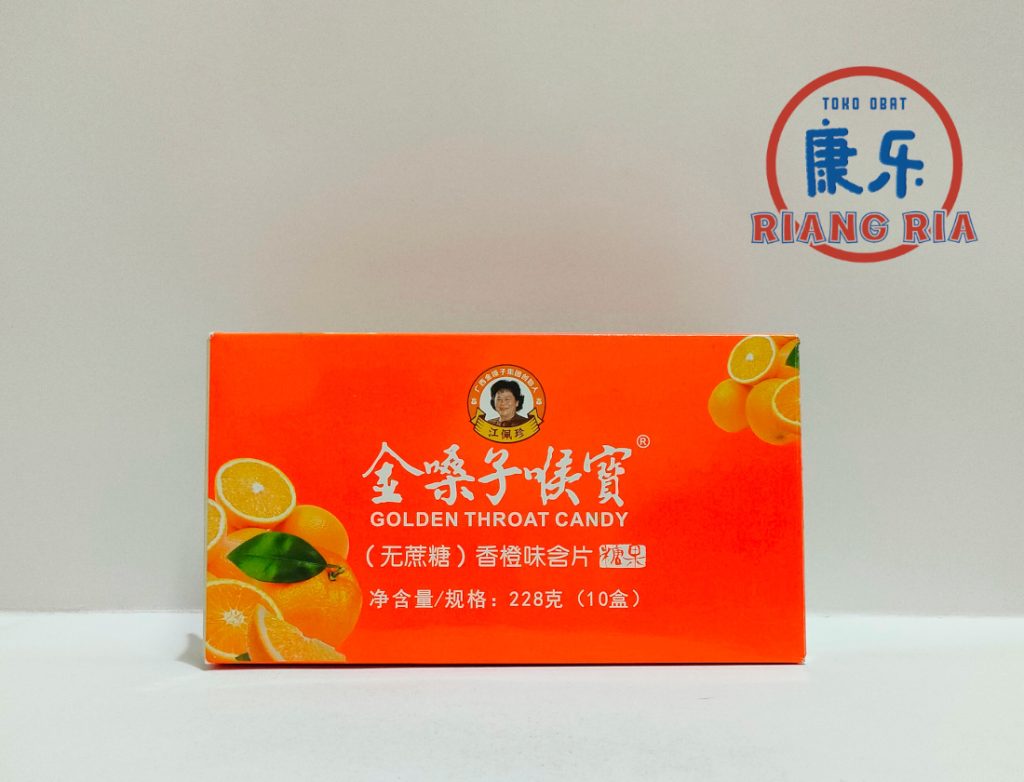 Permen Tenggorokan Golden Throat Rasa Jeruk – RiangRia