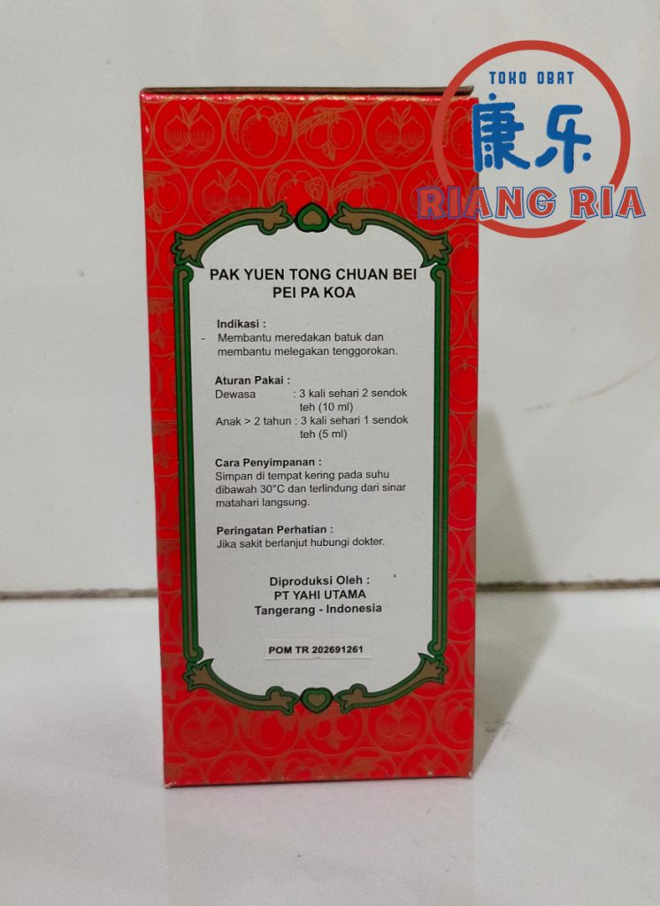 Pak Yuen Tong Chuan Bei Pei Pa Koa 150ml – Obat Batuk – RiangRia