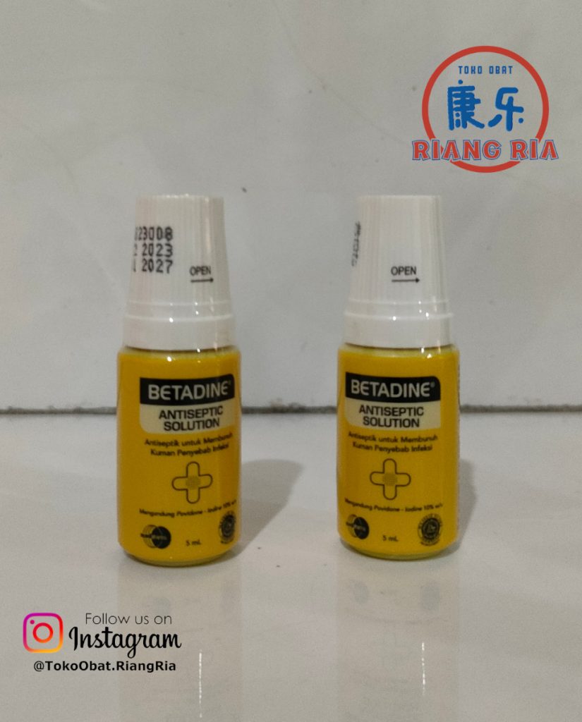 BETADINE SOLUTION Obat Luka Antiseptik 5ml – RiangRia