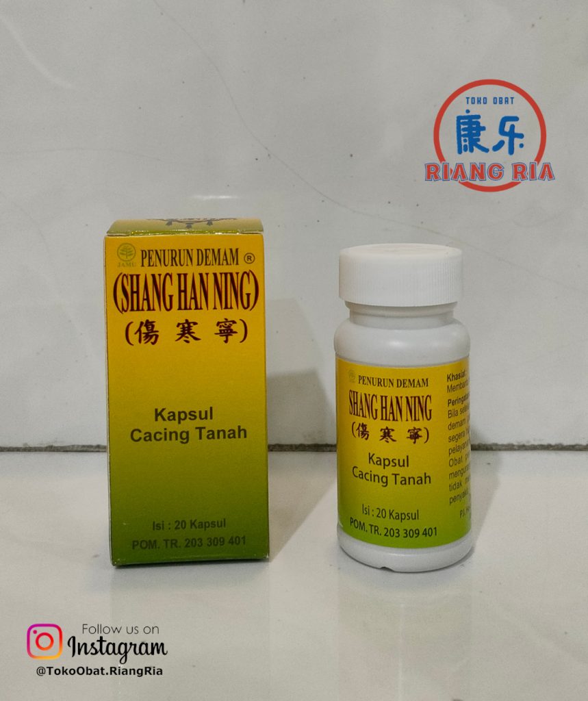Obat Tifus Obat Tipes Kapsul Cacing Tanah Shang Han Ning isi 20 kapsul ...