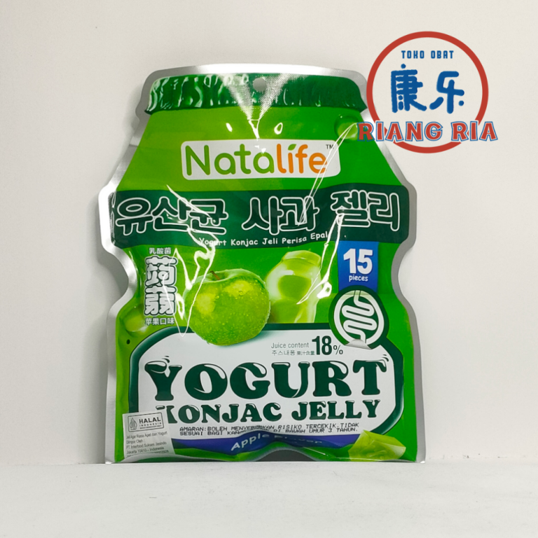 Natalife Yogurt Konjac Jelly Apple (Isi 15 Pcs) 300gr – RiangRia