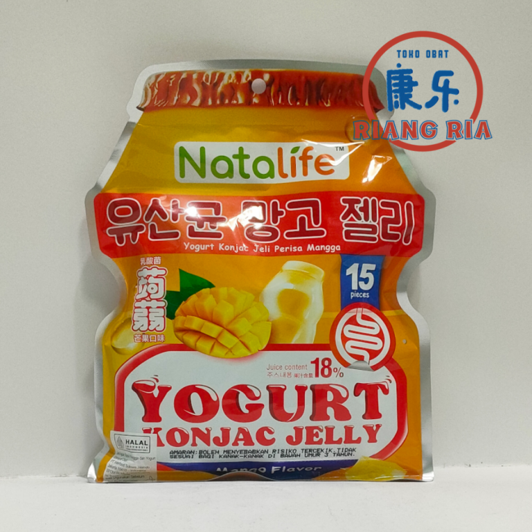 Natalife Yogurt Konjac Jelly Mangga (Isi 15 Pcs) 300gr – RiangRia