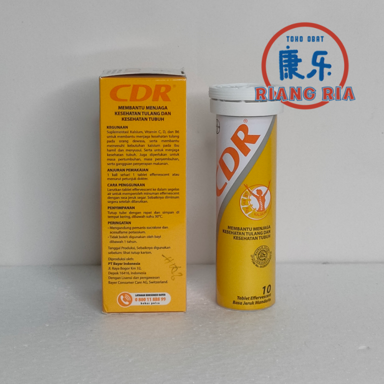 CDR VITAMIN 10 TABLETS EFFERVESCENT RASA JERUK MANDARIN – RiangRia